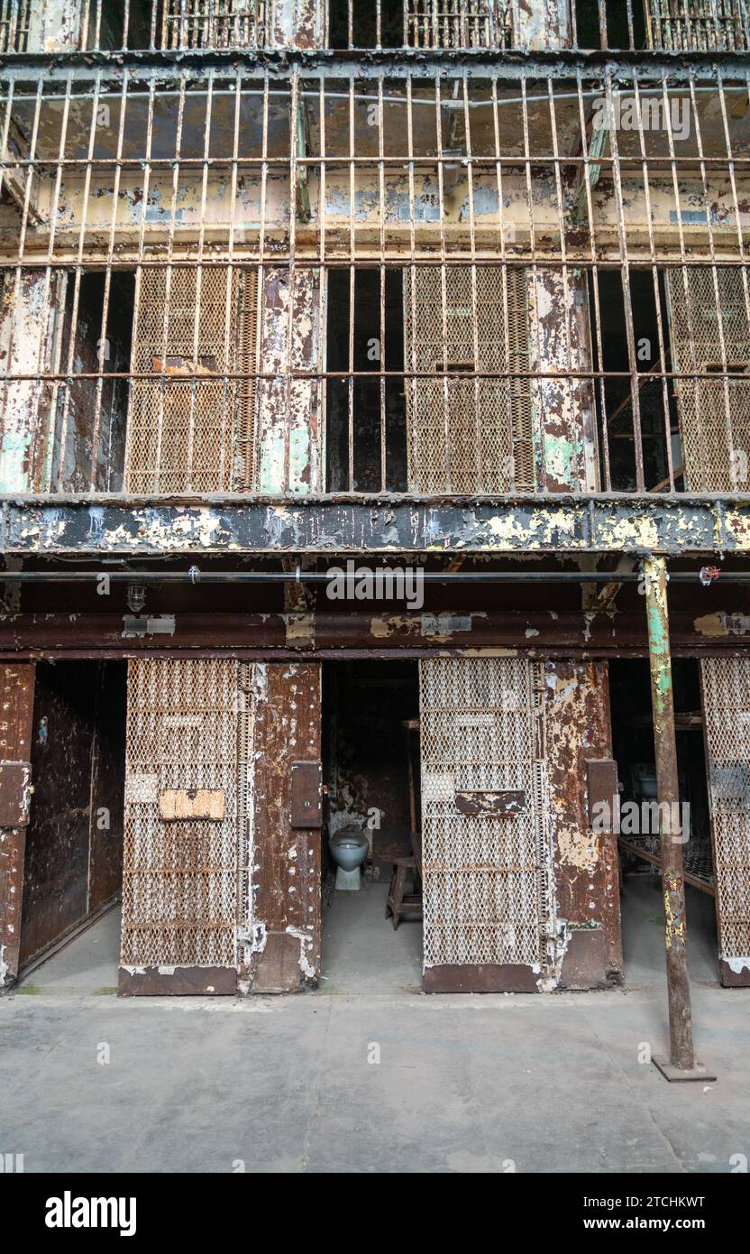 Cell Block at Ohio State Reformatory, historic prison located in ...