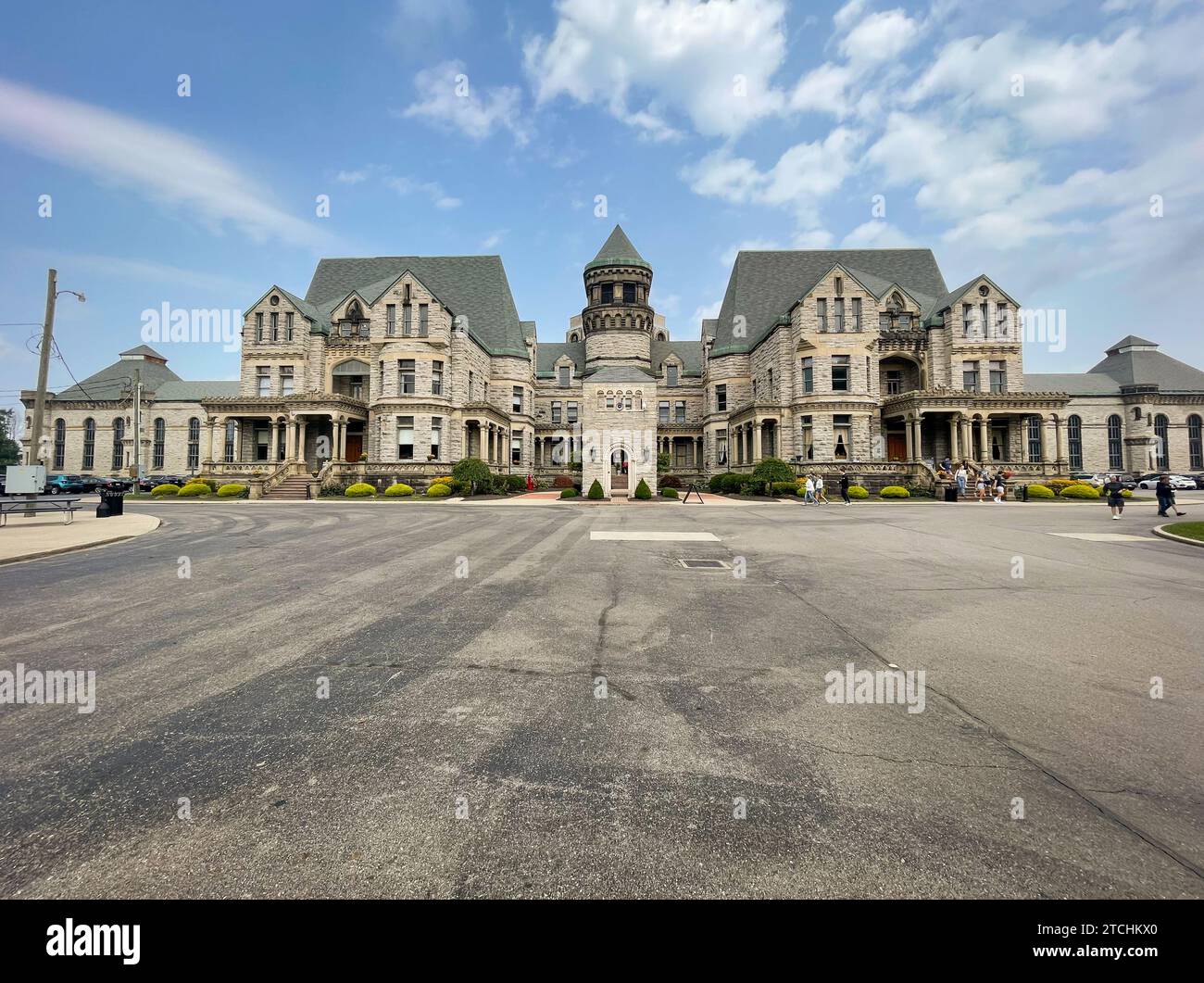 The Exterior of the Ohio State Reformatory, historic prison located in ...