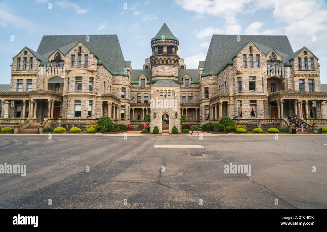 The Exterior of the Ohio State Reformatory, historic prison located in ...