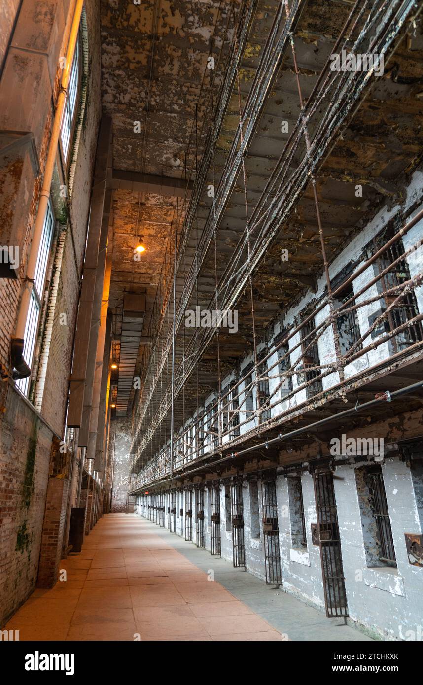 Cell Block at Ohio State Reformatory, historic prison located in ...