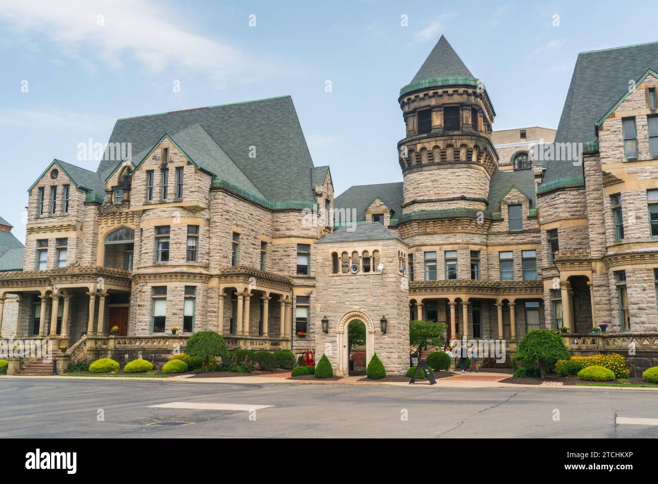 The Exterior of the Ohio State Reformatory, historic prison located in ...