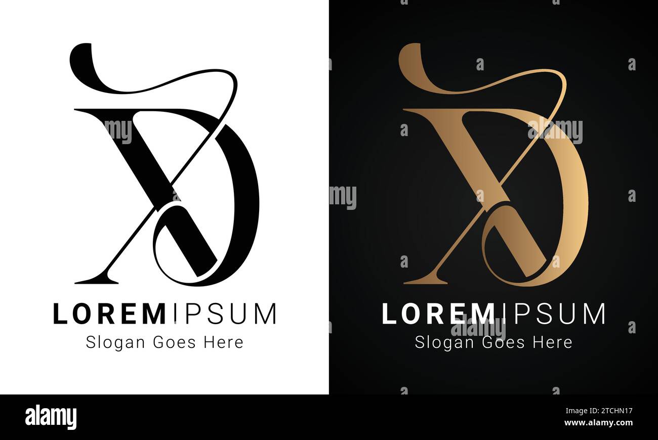 Dx letter design hi-res stock photography and images - Alamy