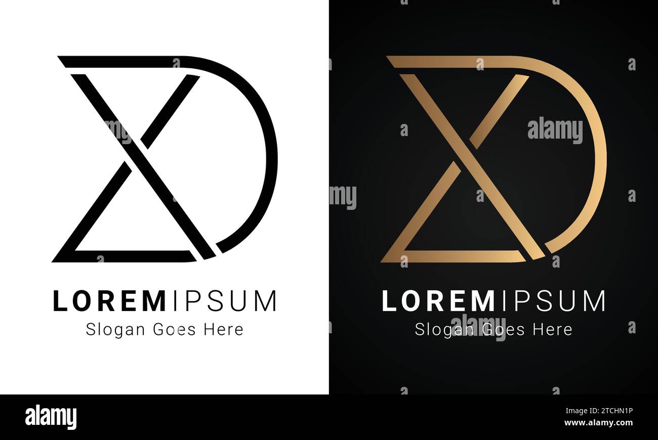 Letter xd logo hi-res stock photography and images - Alamy