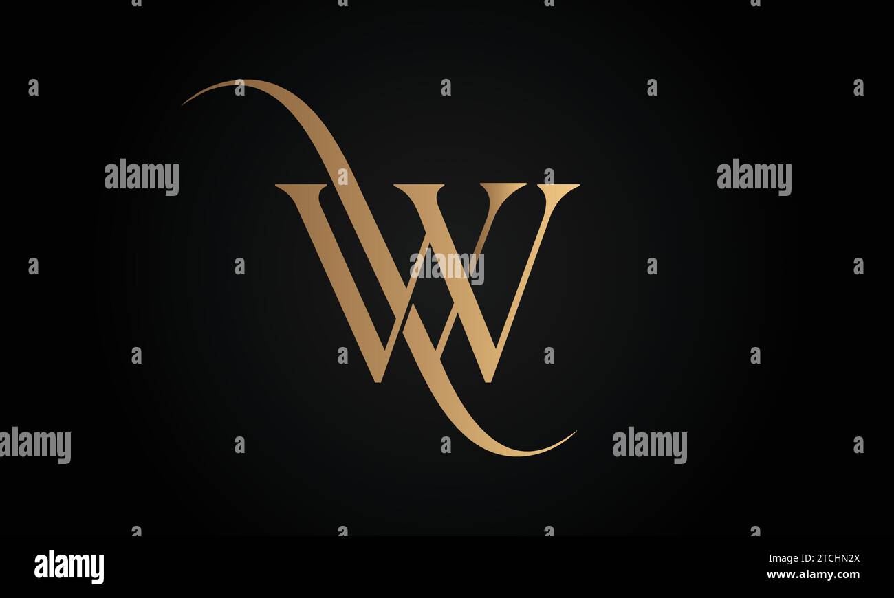Vw minimal logo design hi-res stock photography and images - Alamy