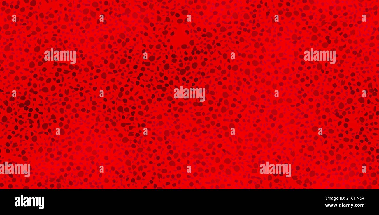 Bright red foam sponge seamless pattern. Vector illustration. Synthetic ...