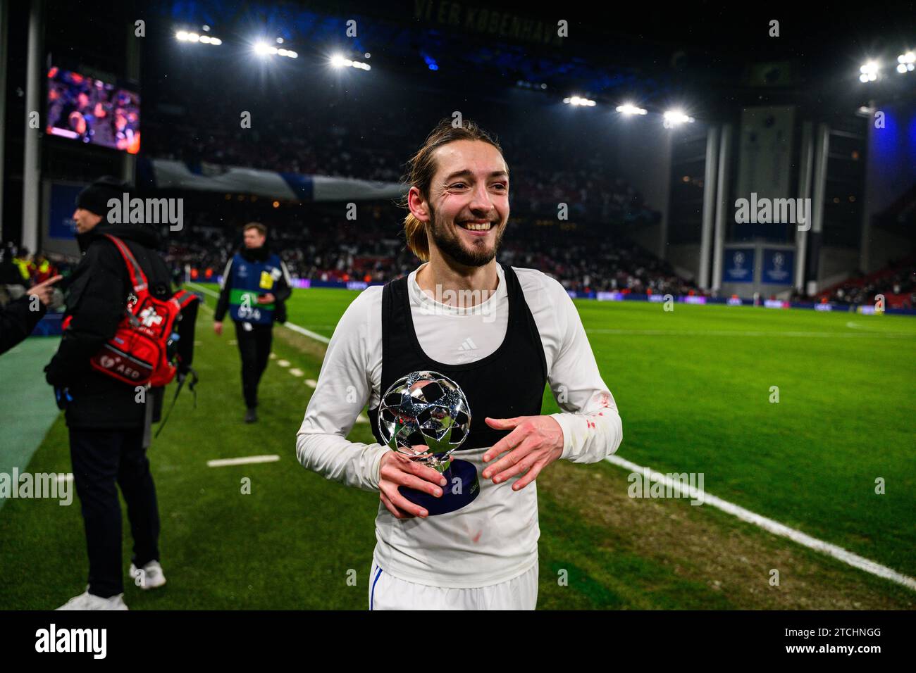 Copenhagen, Denmark. 12th Dec, 2023. Rasmus Falk of FC Copenhagen seen after the UEFA Champions ...