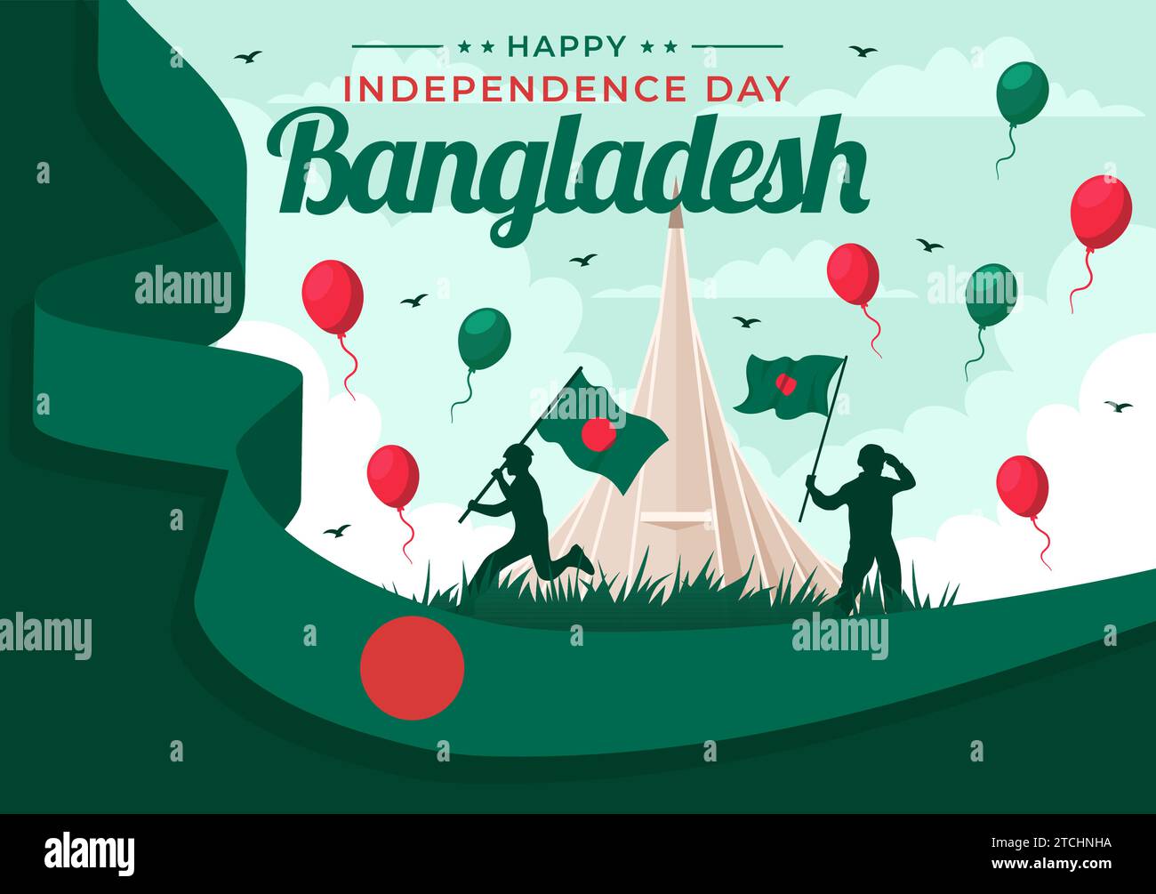 Happy Bangladesh Independence Day Vector Illustration on 26 March with ...