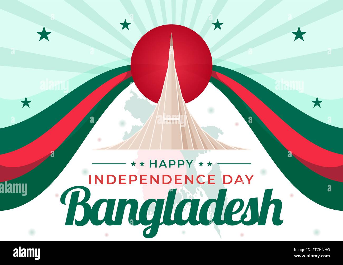 Happy Bangladesh Independence Day Vector Illustration on 26 March with ...