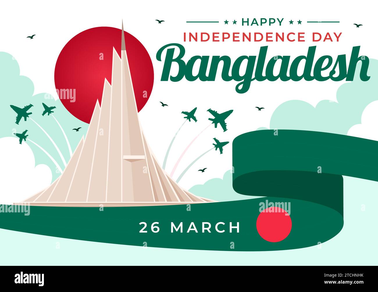 Happy Bangladesh Independence Day Vector Illustration on 26 March with ...