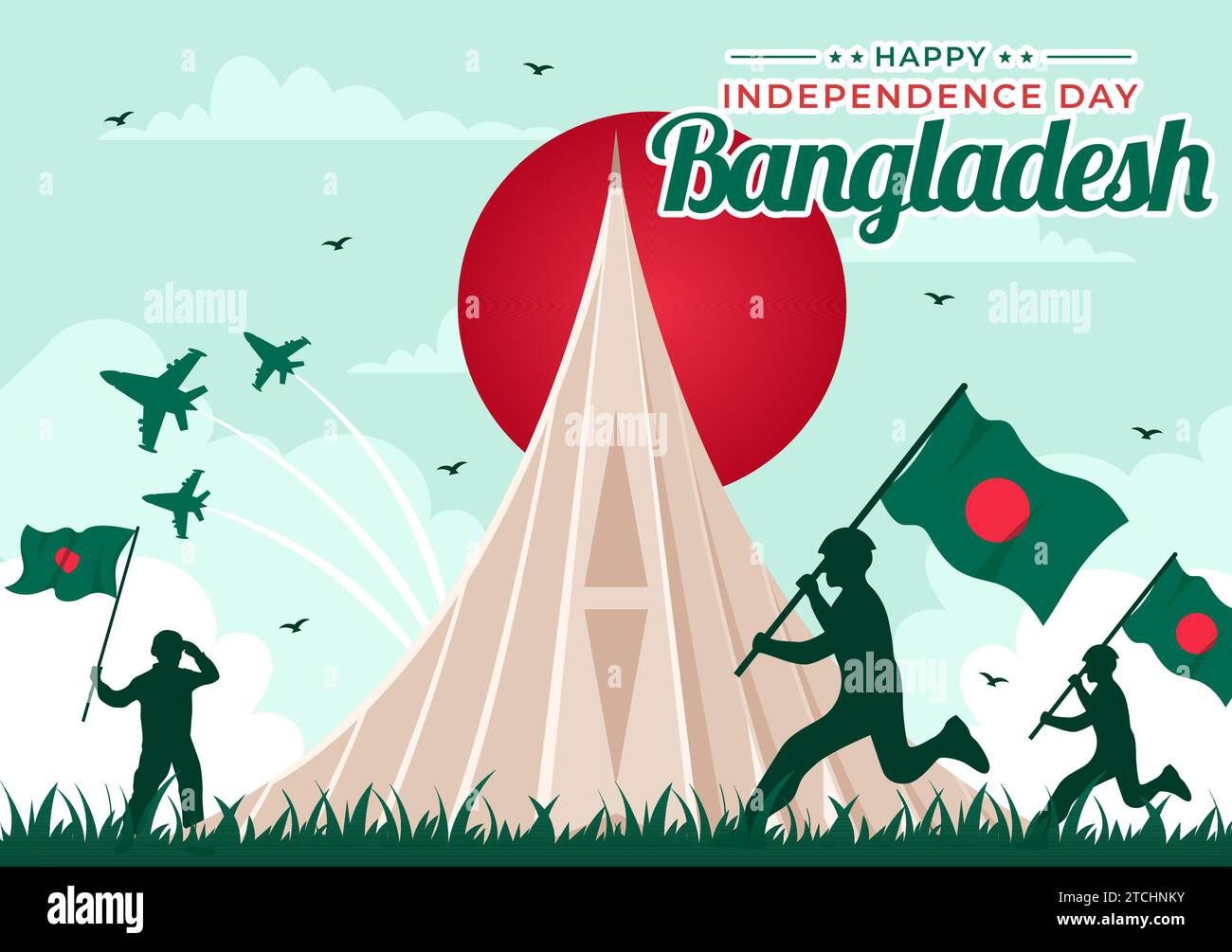 Happy Bangladesh Independence Day Vector Illustration on 26 March with ...
