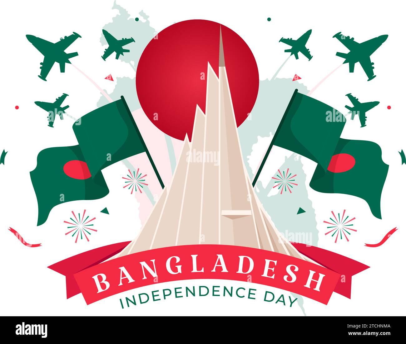 Happy Bangladesh Independence Day Vector Illustration on 26 March with ...