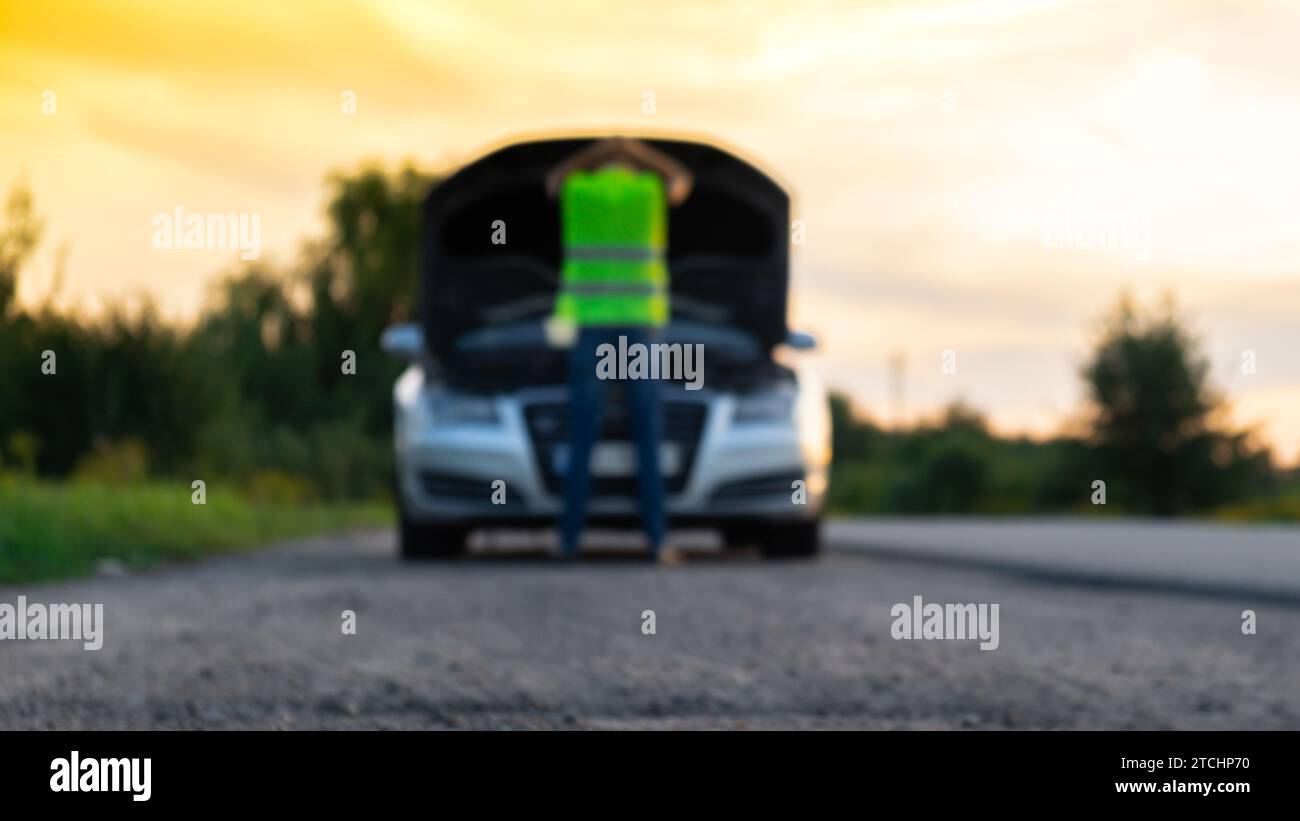 Damage broken standing road transportation road signal hi-res stock ...