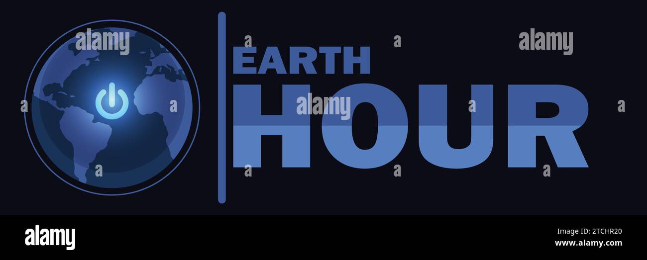 Earth Hour Vector illustration. Suitable for greeting card, poster and ...