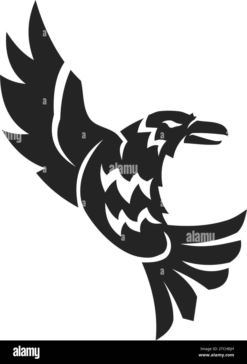 Raven Logo template Isolated. Brand Identity. Icon Abstract Vector ...