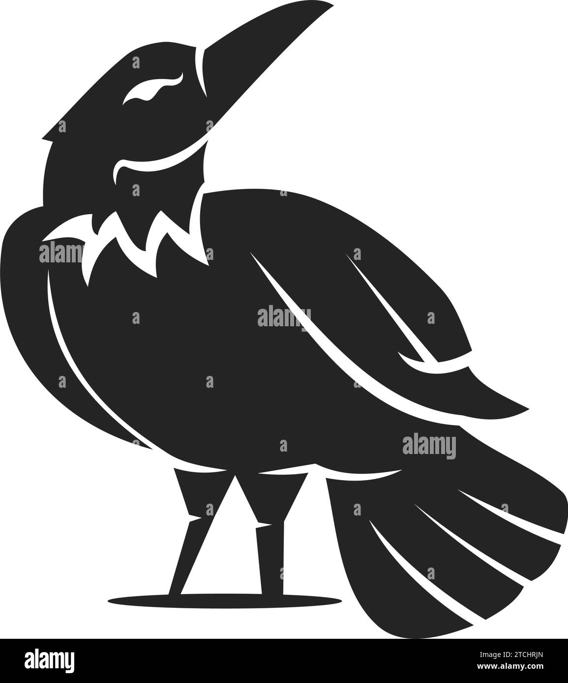 Raven Logo template Isolated. Brand Identity. Icon Abstract Vector ...