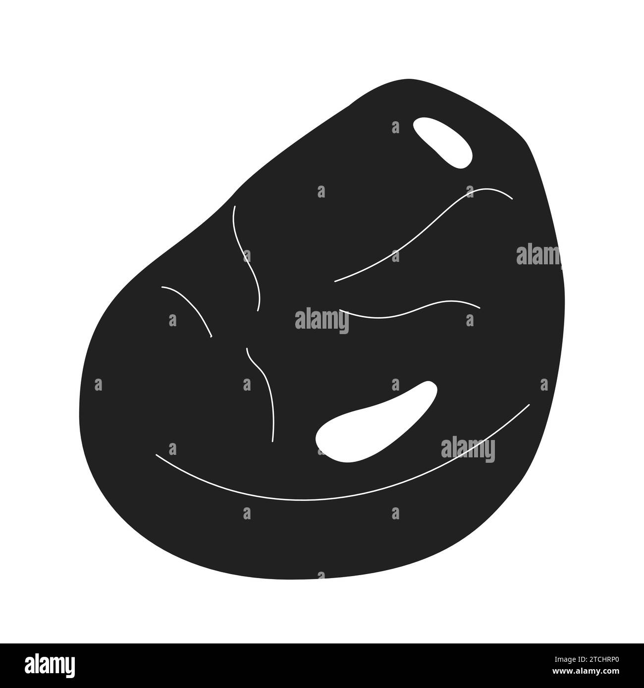 Beanbag Chair Black And White 2d Cartoon Object Stock Vector Image And Art Alamy