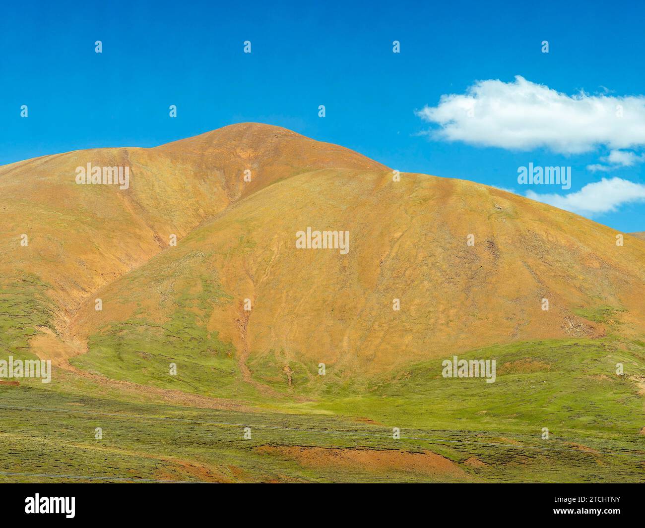 Yellow mountain with blue sky hi-res stock photography and images - Alamy