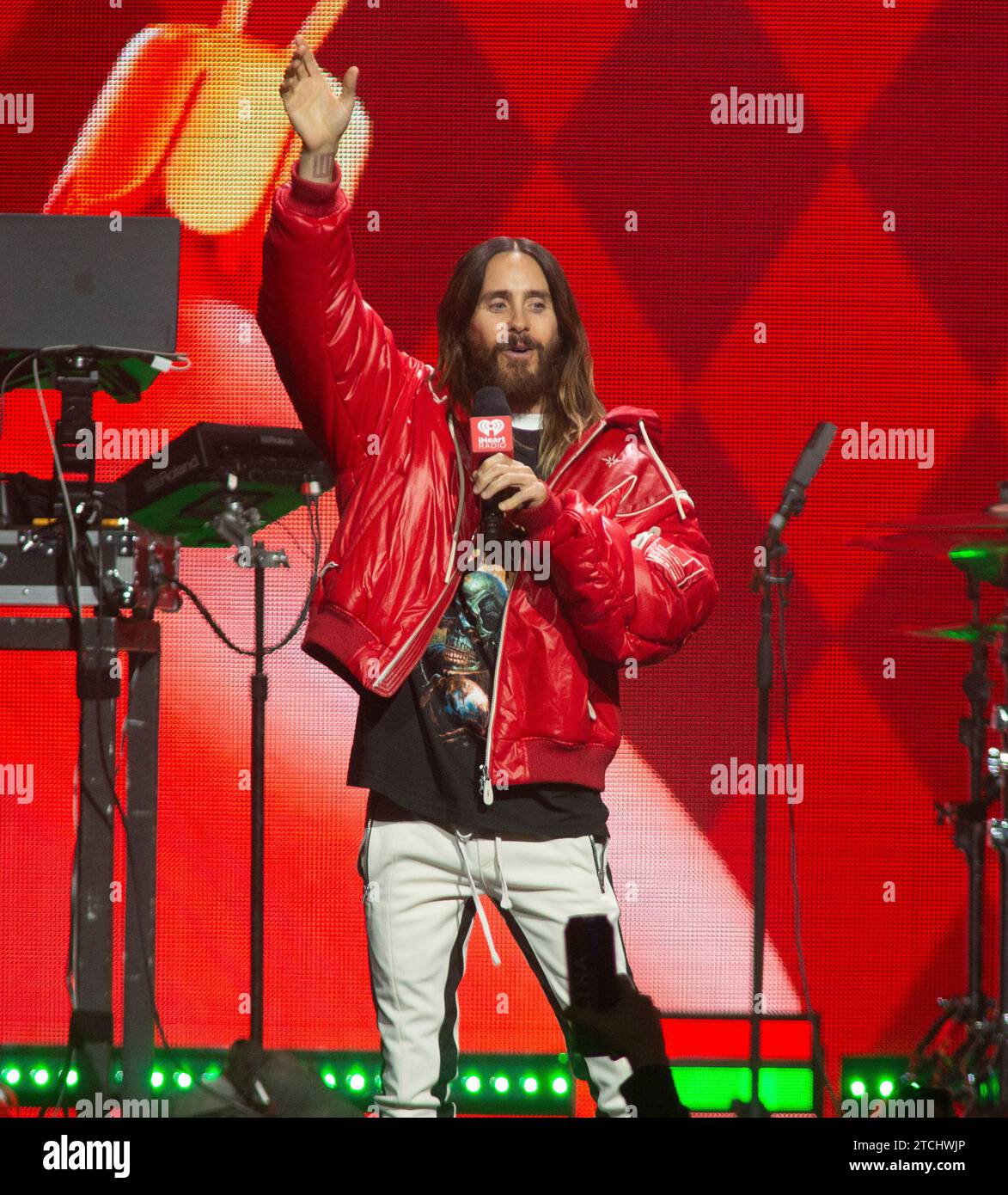 Jared Leto attends the Q102 iHeartRadio Jingle Ball at the Wells Fargo ...