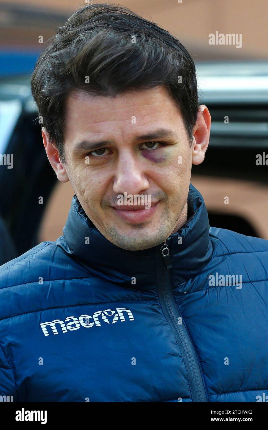 Turkish referee Halil Umut Meler leaves the Acibadem hospital in Ankara ...