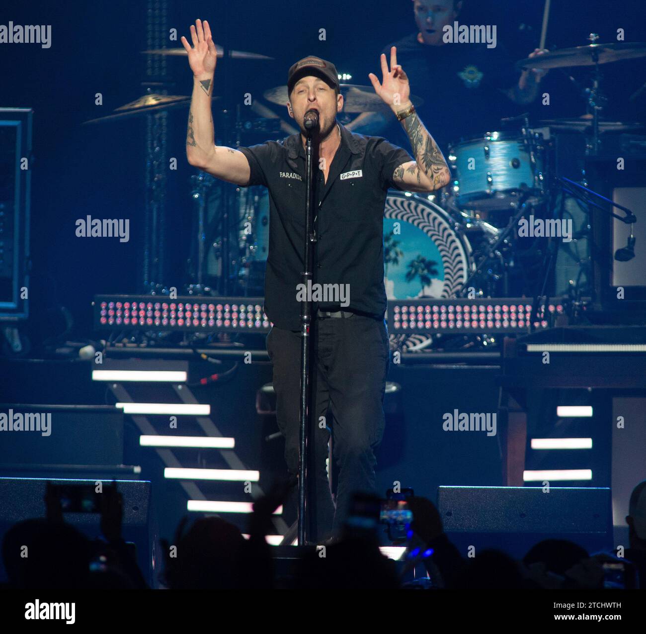 Ryan Tedder of the band OneRepublic performs in concert during Q102's ...