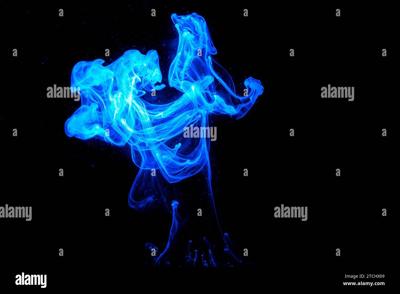 Colorful abstract cloud, water color liquid. Blue color fluid Stock ...