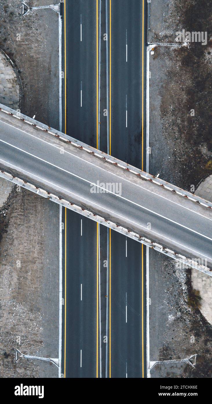 Top view over highway expressway hi-res stock photography and images ...