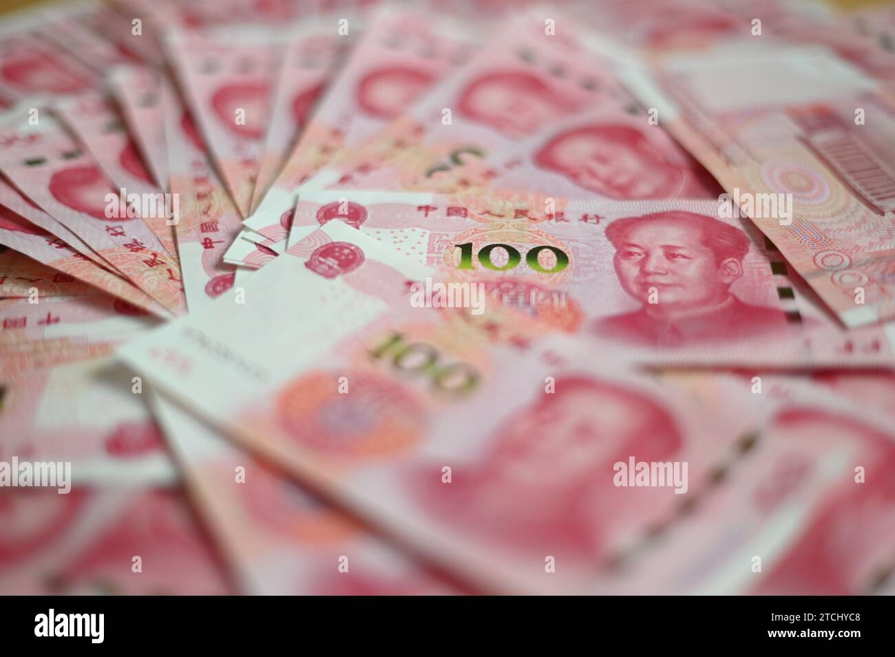 Peking, China. 12th Dec, 2023. ILLUSTRATION - Several bills, each with ...