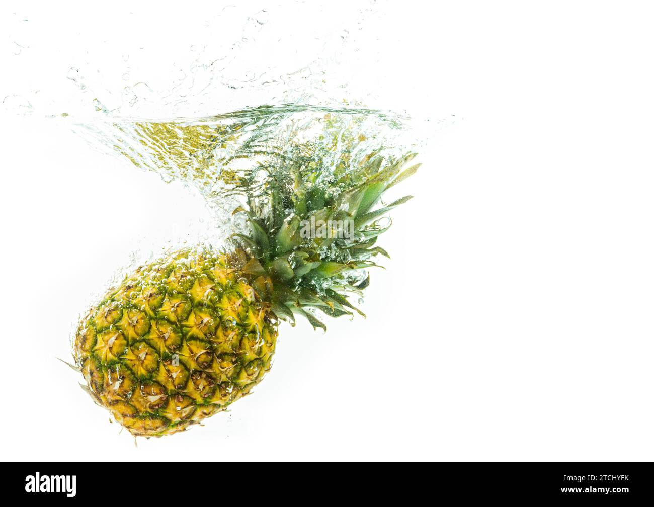 Pineapple dropped clear water hi-res stock photography and images - Alamy