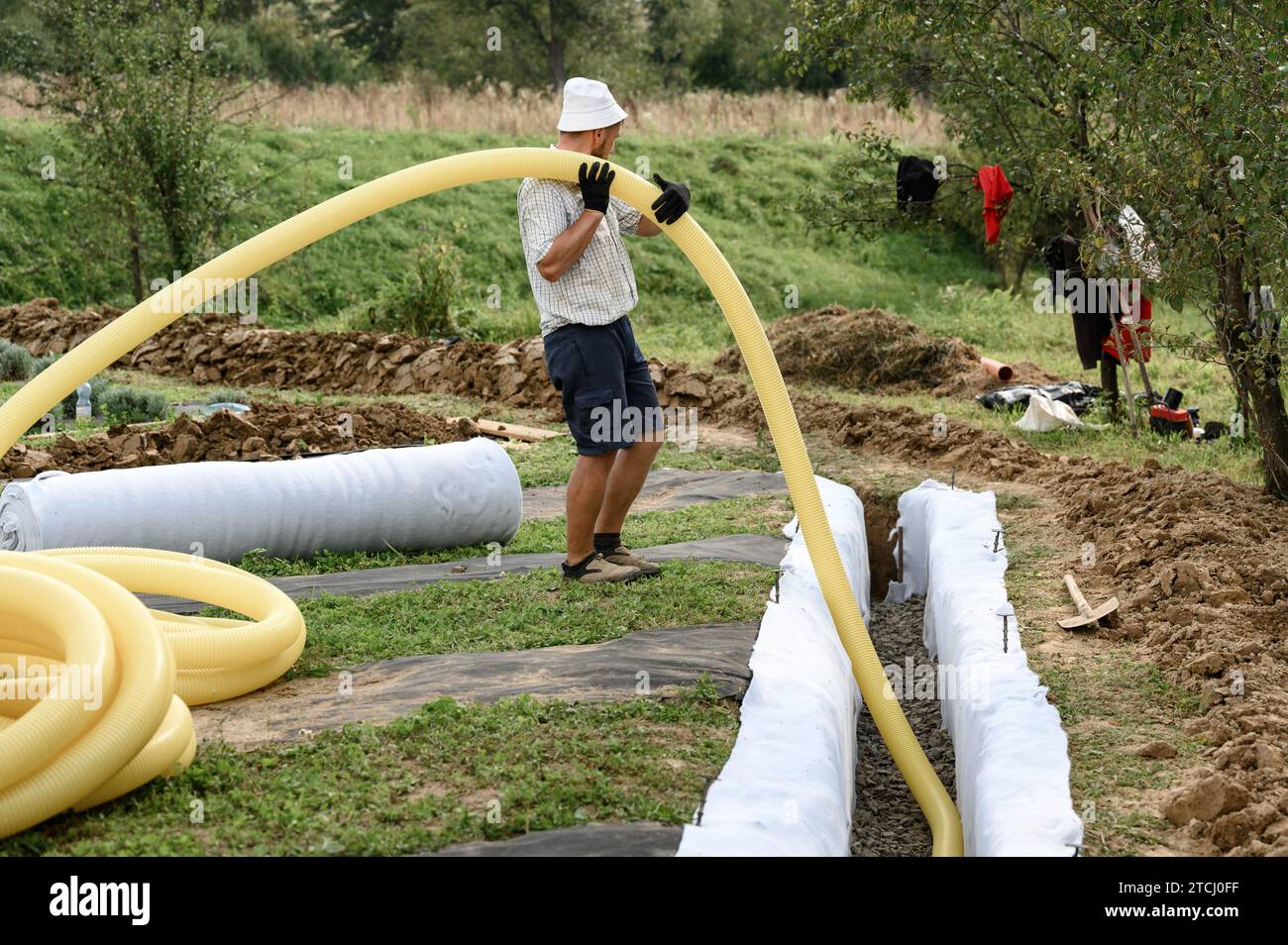 Trench groundwater system hi-res stock photography and images - Alamy