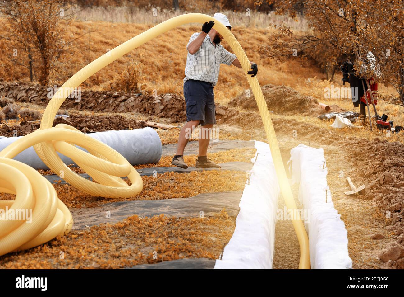 Trench groundwater system hi-res stock photography and images - Alamy