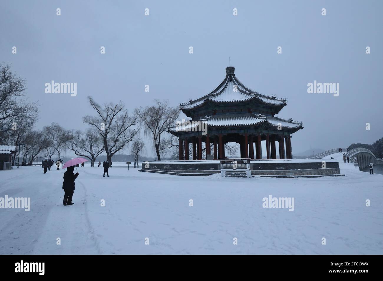 Snow scenery of the Summer Palace in Beijing, China. 11th Dec, 2023 ...
