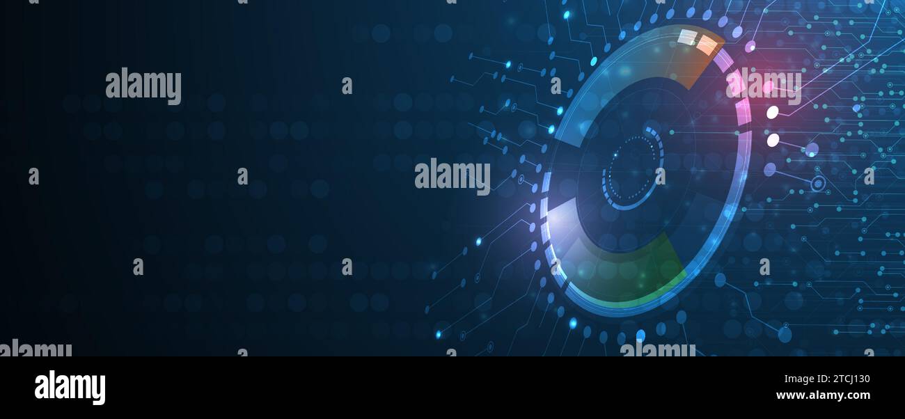 Technology Network Vector Background.. Science and technology ...
