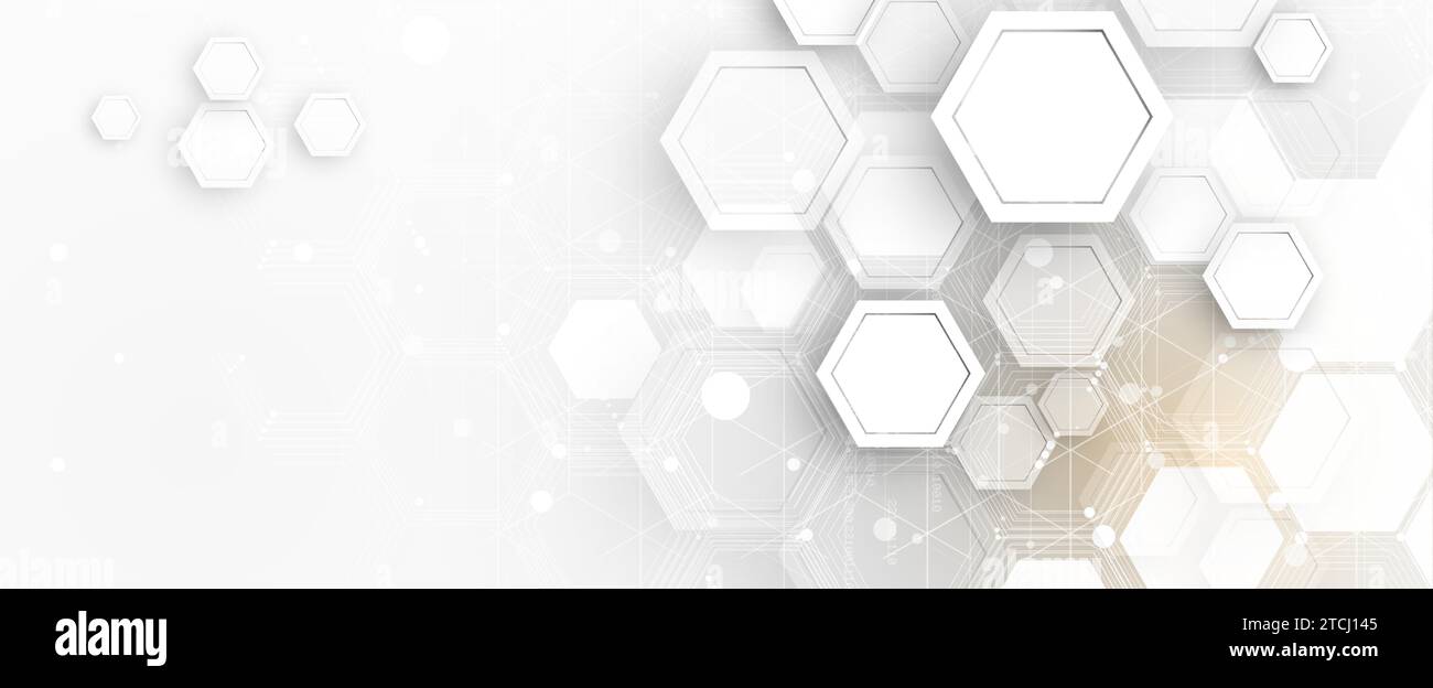 Technology Network Vector Background.. Science and technology ...