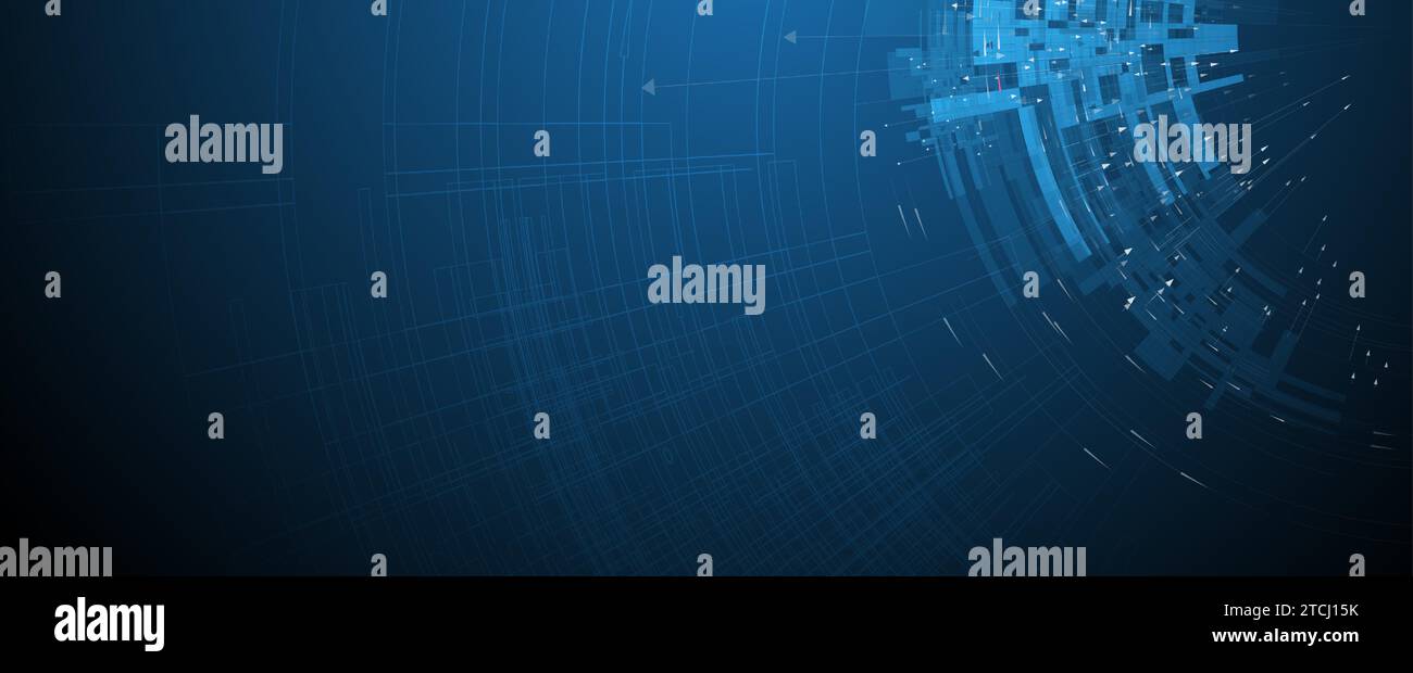 Technology Network Vector Background.. Science and technology ...