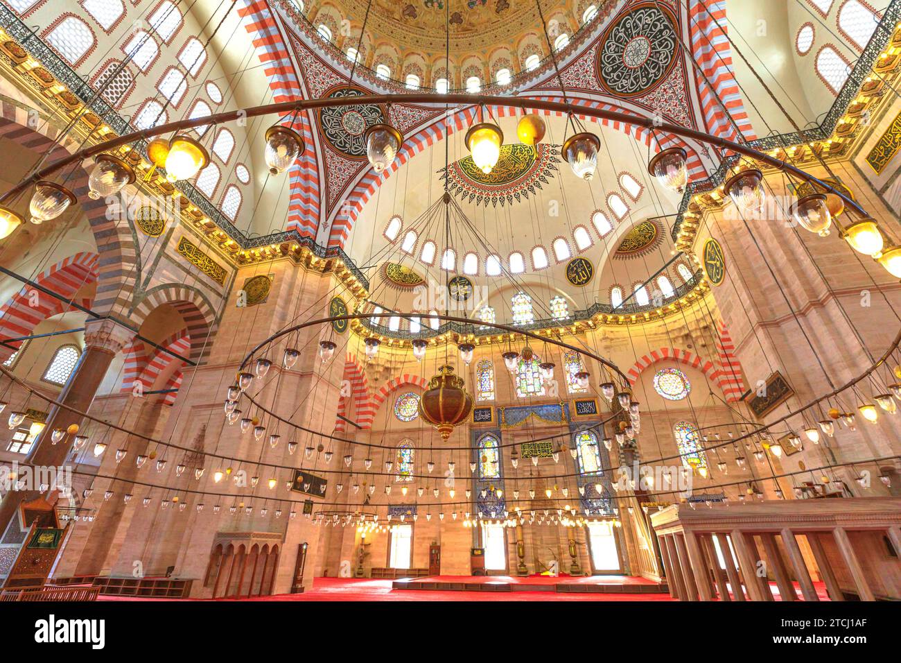 Istanbul, Turkey - Aug 1, 2023: Suleymaniye Mosque is a architectural ...