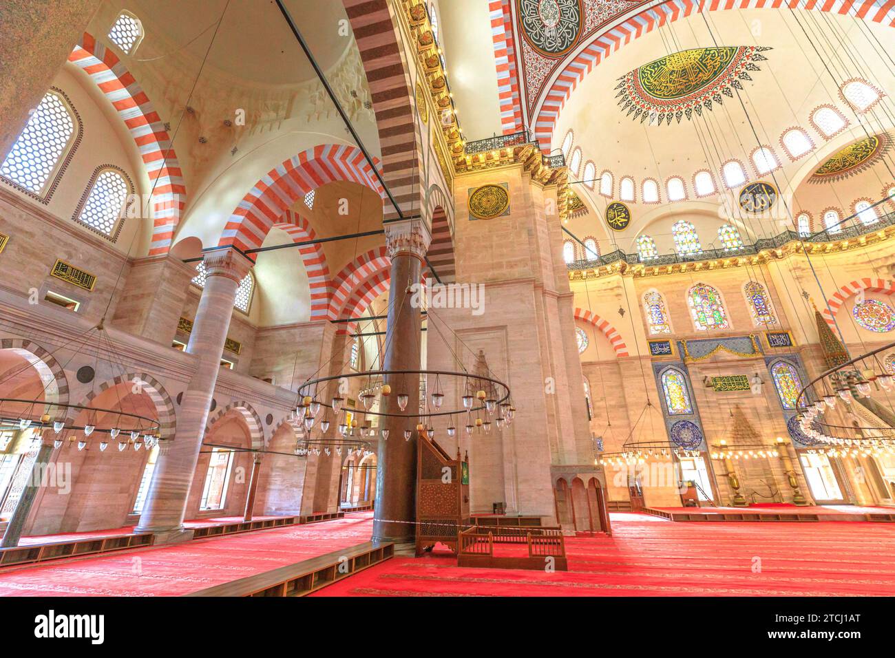 Istanbul, Turkey - Aug 1, 2023: Suleymaniye Mosque is a architectural ...