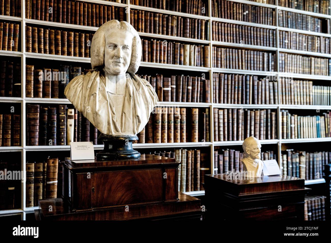 Interior of the Armagh Robinson Library, with books, bookshelves and ...