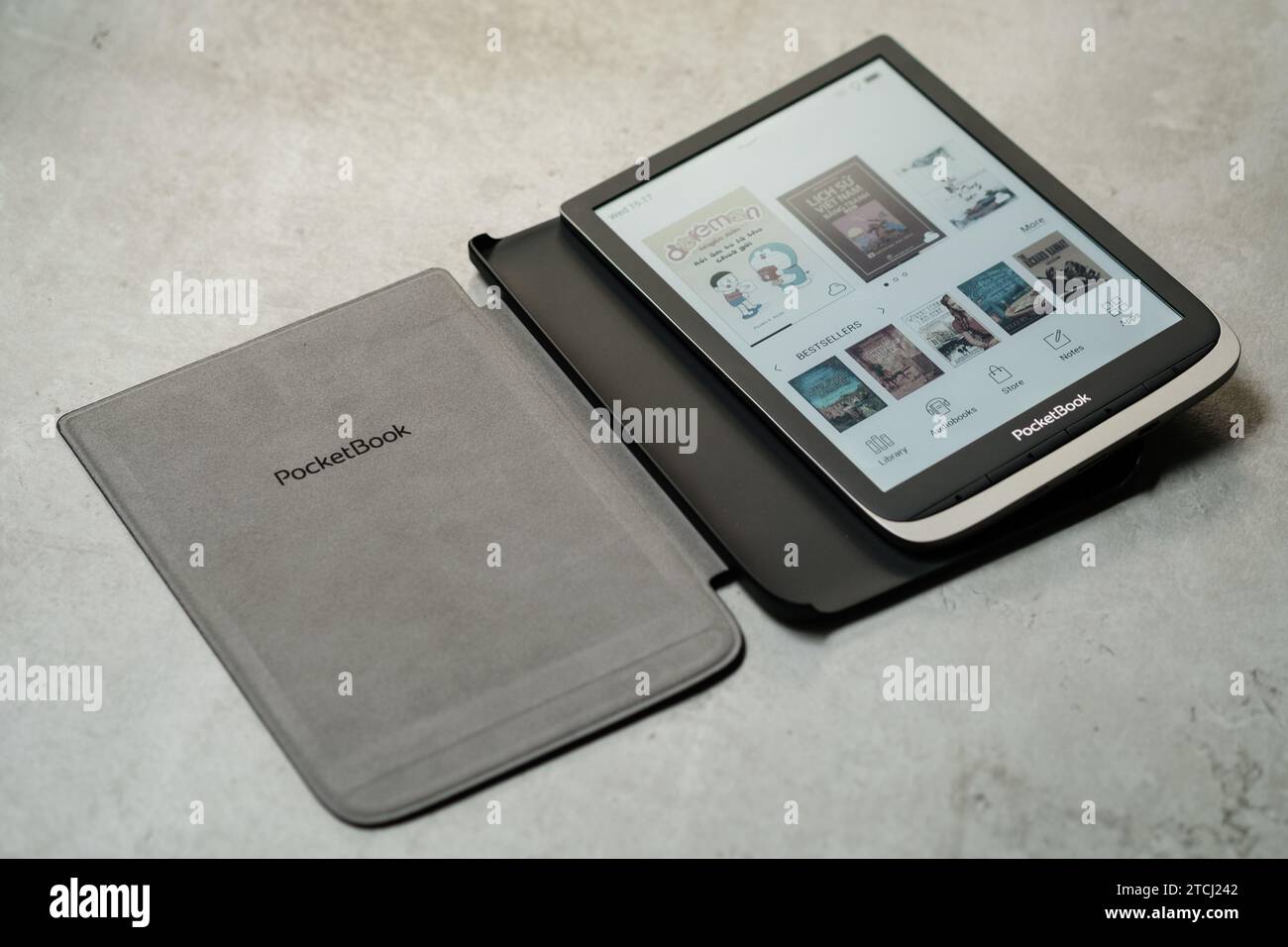 HCMC, VN - Dec 2023. Pocketbook electric reader Stock Photo - Alamy