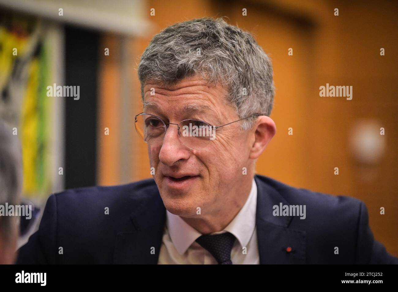Paris, France. 13th Dec, 2023. President of the public establishment ...