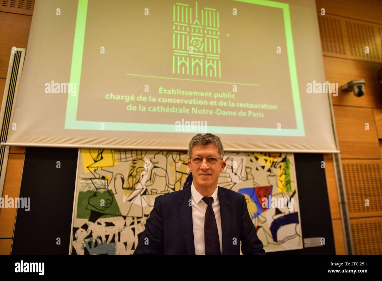 Paris, France. 13th Dec, 2023. President of the public establishment ...