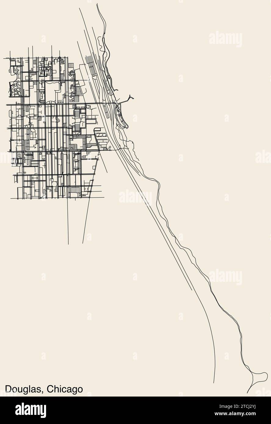 Douglas outline map hi-res stock photography and images - Alamy
