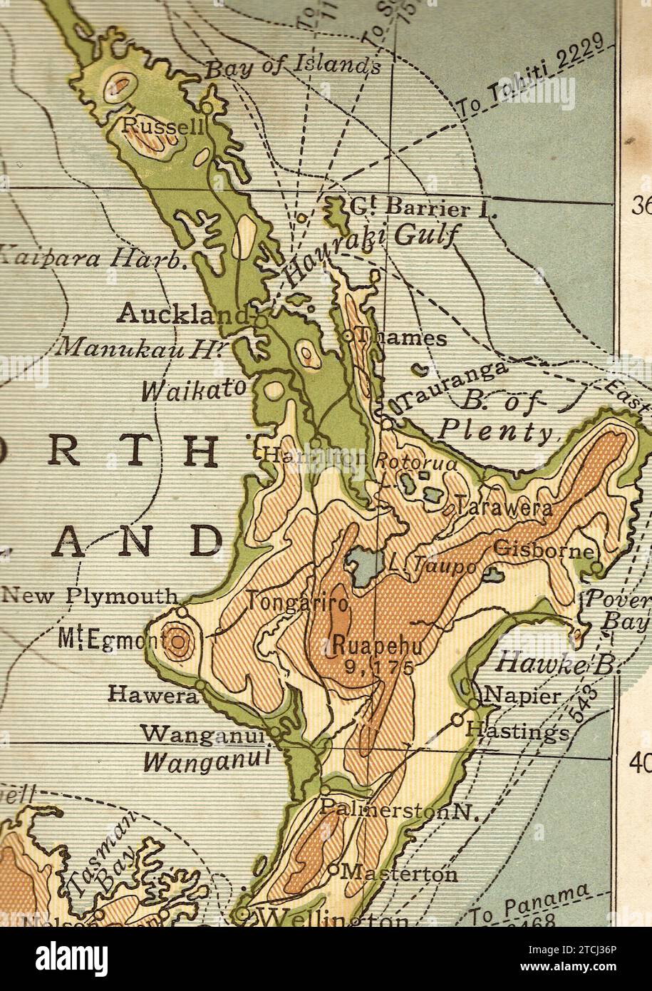 Antique australia new zealand map hi-res stock photography and images ...