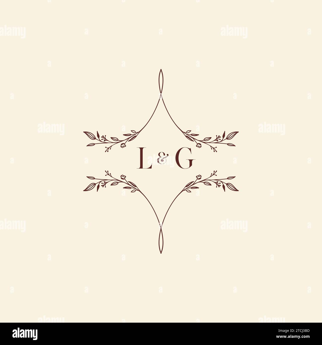 LG wedding initial logo letters in high quality professional design ...