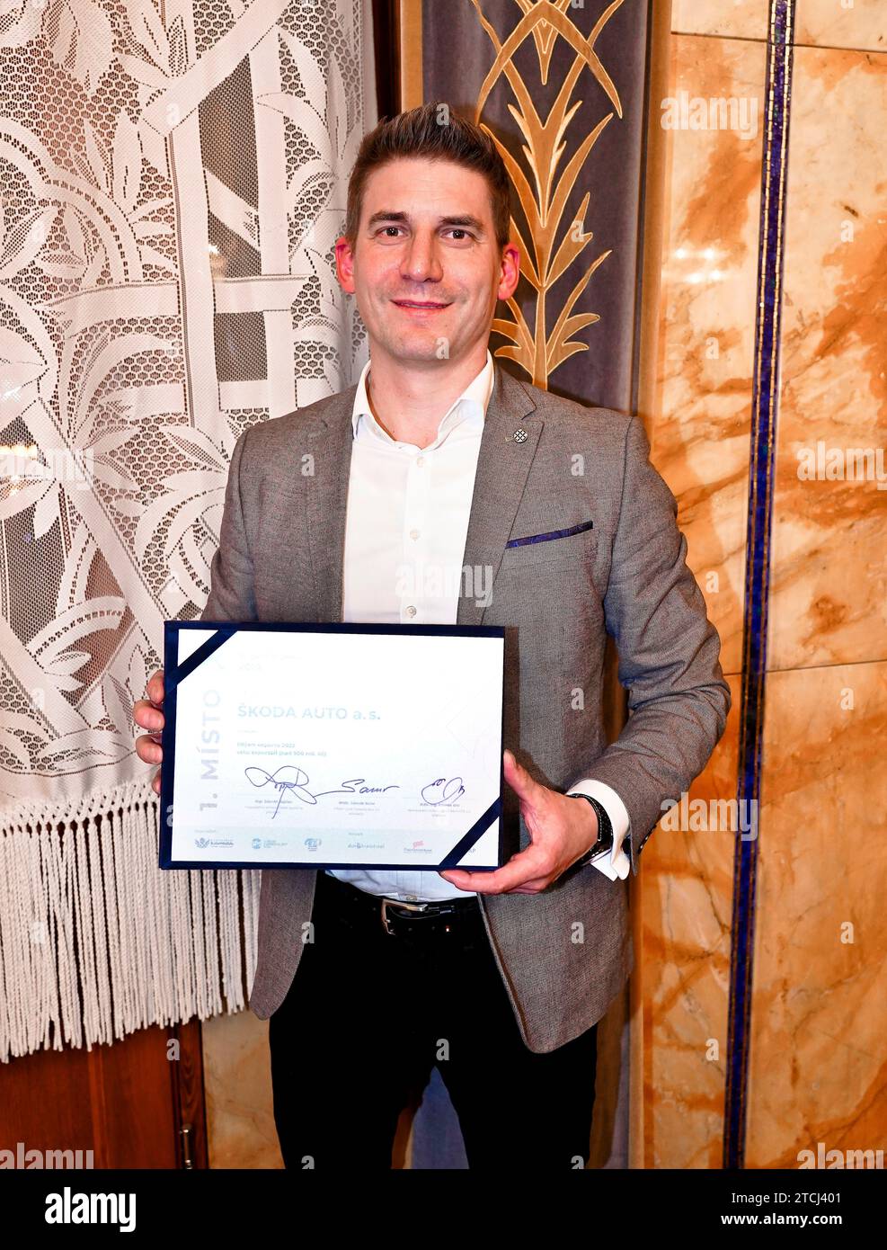Czech carmaker Skoda Auto defended its title of the Exporter of the Year for 2022 when it ...