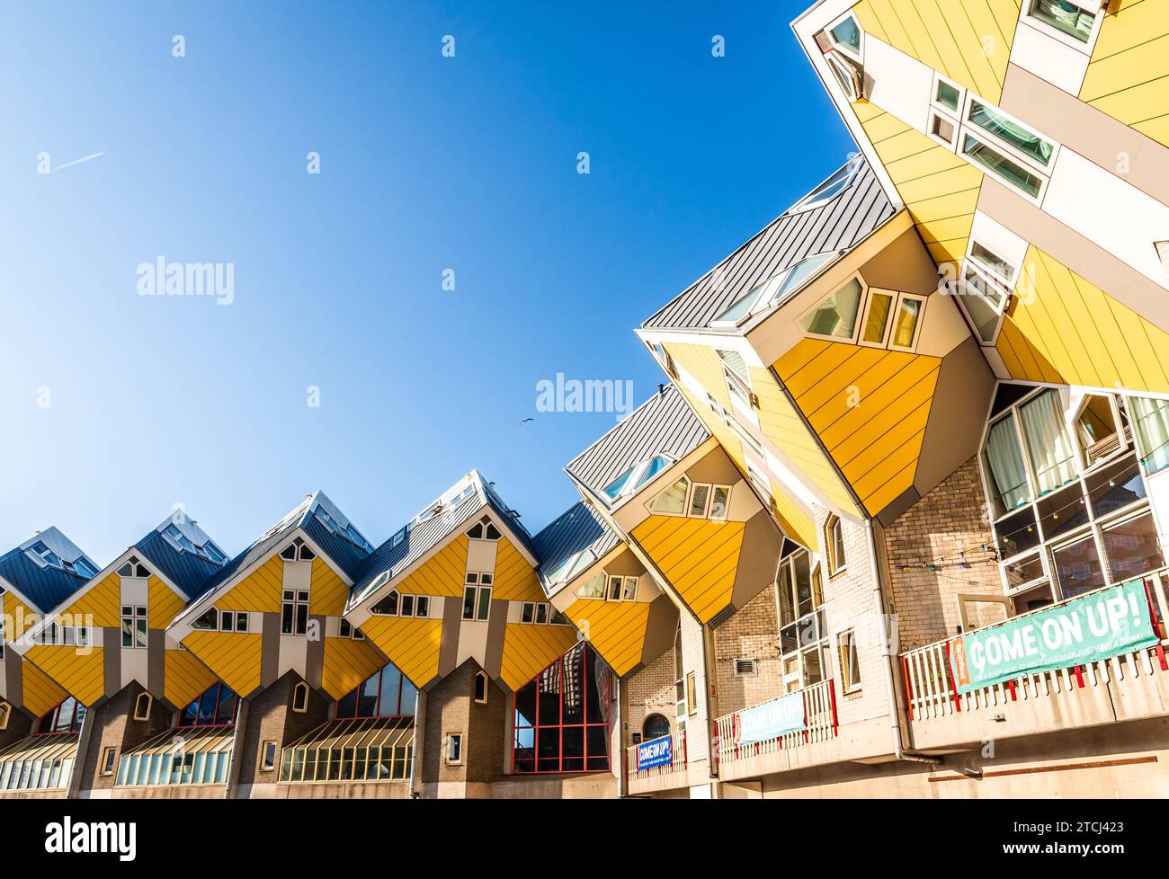 Cube houses architectural complex in Rotterdam, Netherlands, designed ...