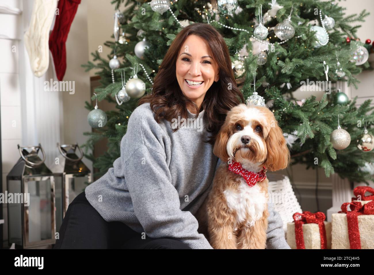 EDITORIAL USE ONLY Andrea McLean and her dog Teddy support the Pedigree ...
