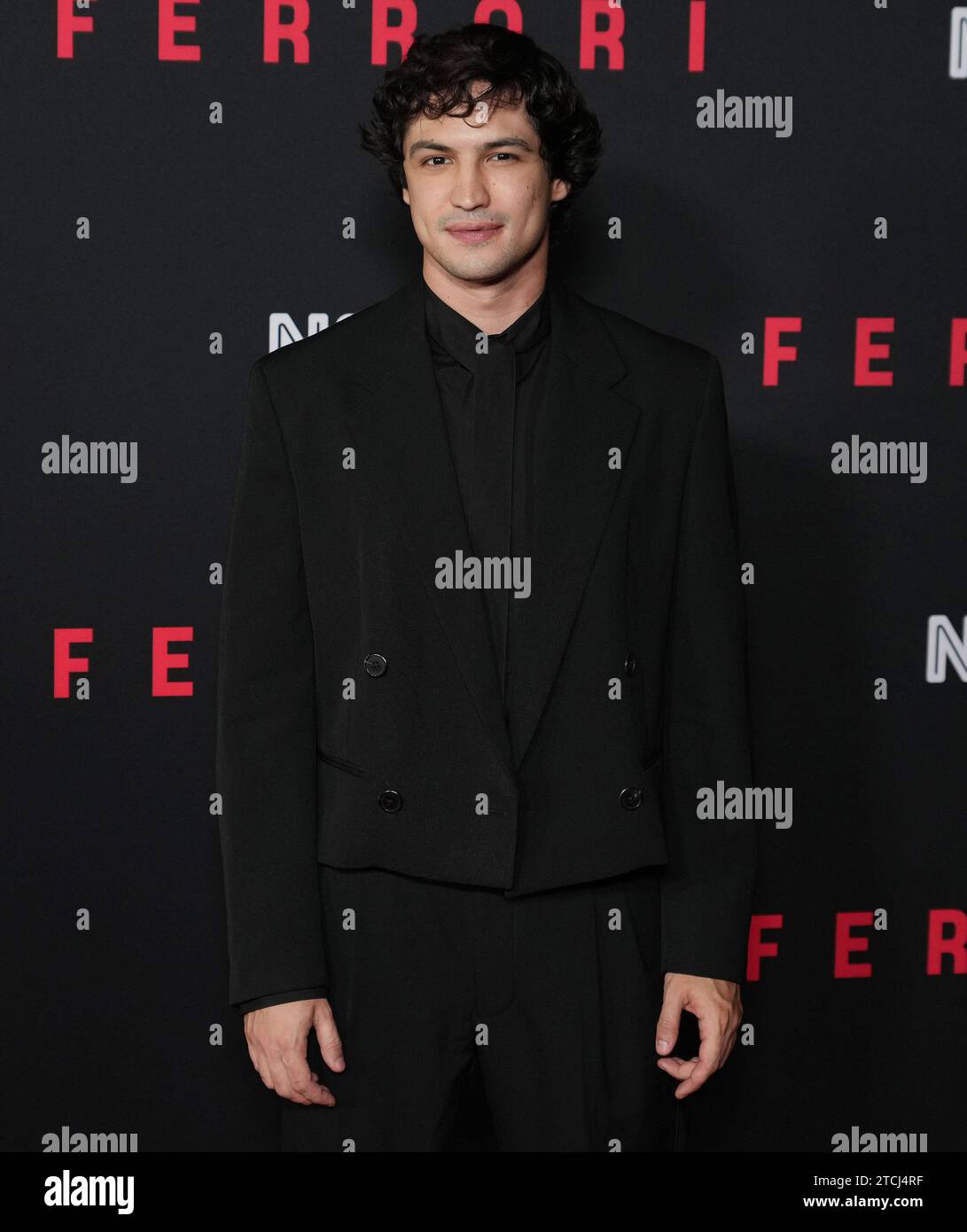 Los Angeles, USA. 12th Dec, 2023. Gabriel Leone at the Neon's FERRARI ...