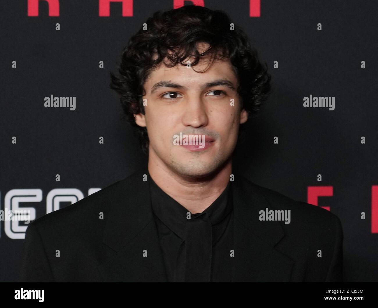 Los Angeles, USA. 12th Dec, 2023. Gabriel Leone at the Neon's FERRARI ...