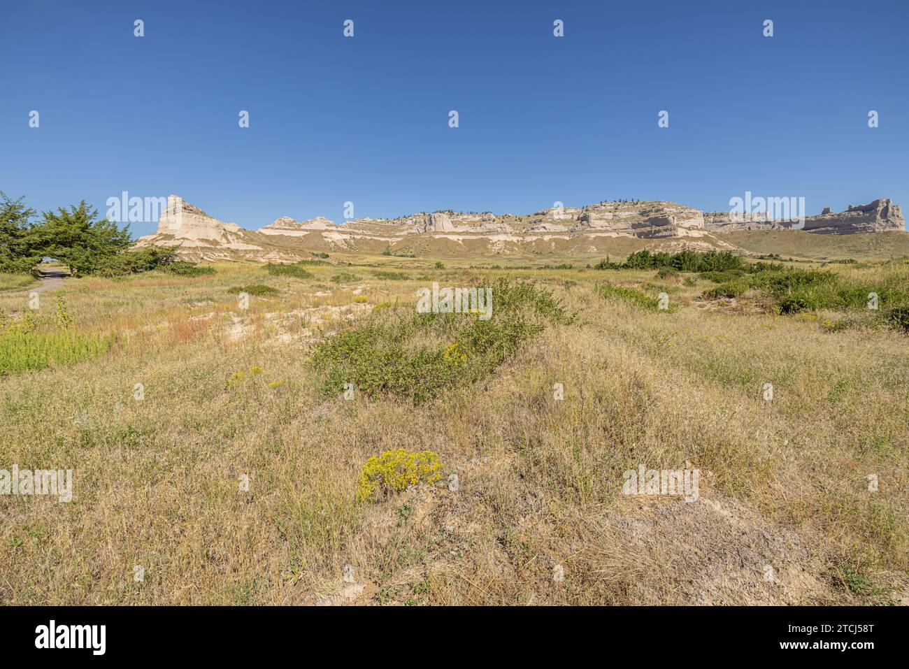 Scotts Bluff National Monument and the Oregon Trail with the Mitchell ...