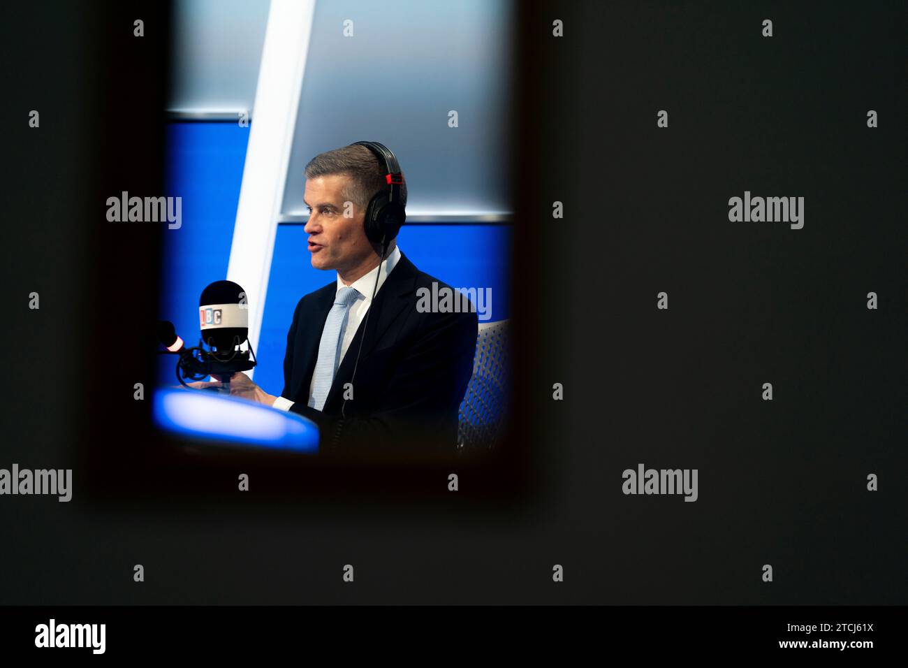 Transport Secretary Mark Harper takes part in a live phone-in on LBC's ...
